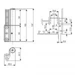 Flash XL Door Hinge For Extruded Aluminium Doors