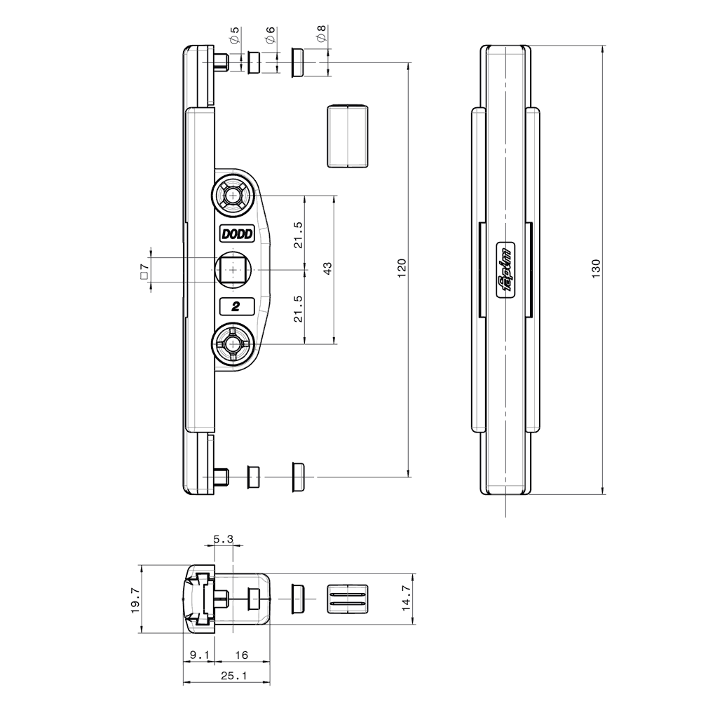 Fapim Galiplus 7mm Spindle Gearbox - 0650