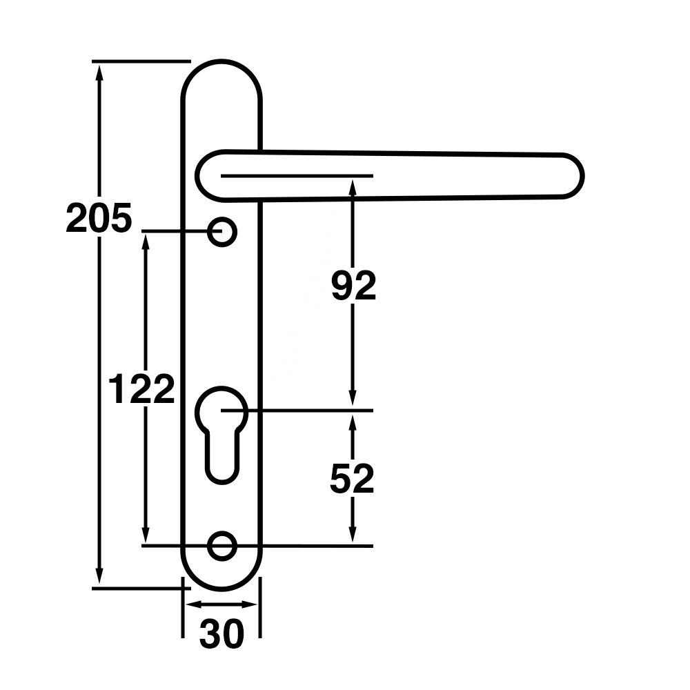Liniar Bi-Fold Door Handle Lever/Lever Set Liniar Bi-Fold Door Handle Lever/Lever Set