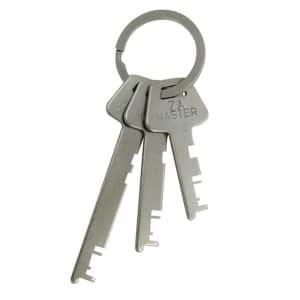 Lowe and Fletcher Flat Steel Master Keys (Set of 3) | DG Supplyline