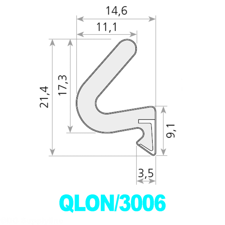 Schlegel Q-LON 9135 Foam Seal (2.5m) – DG Supplyline Ltd